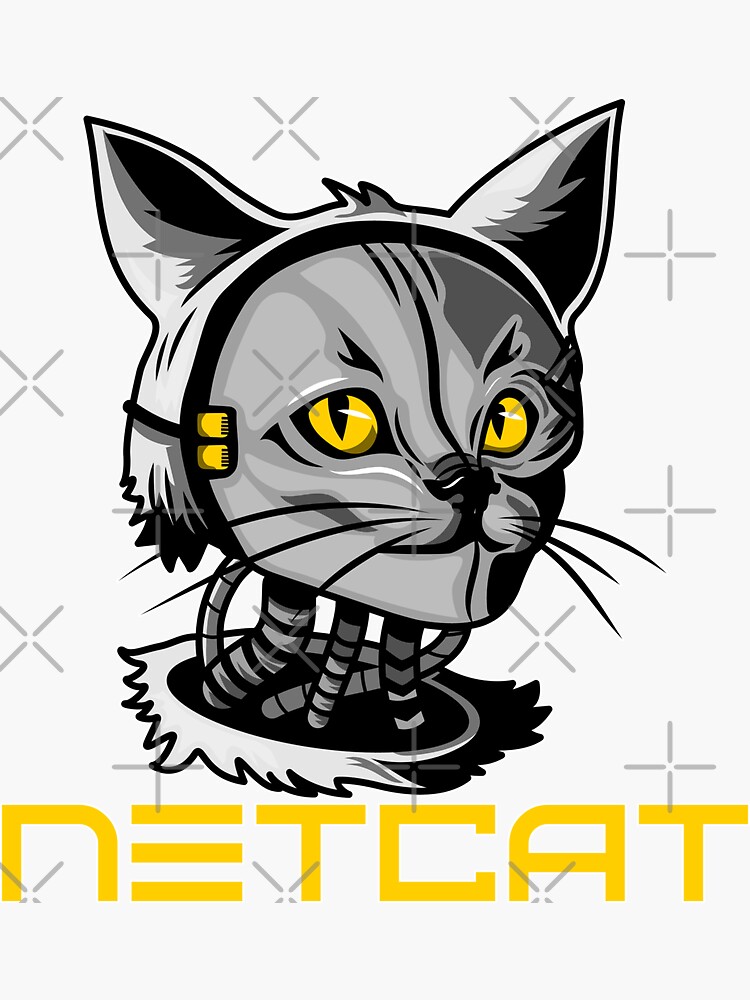 "Cyber Security - Hacker - NetCat - Network Utility V2" Sticker for Sale by clubtee | Redbubble
