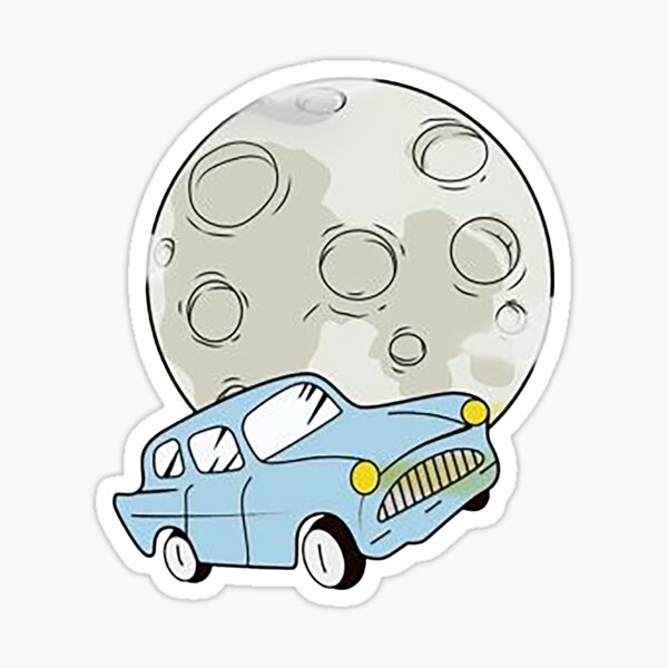 "Blue magic transport car - Magic Lunar Moon" Sticker for Sale by ...
