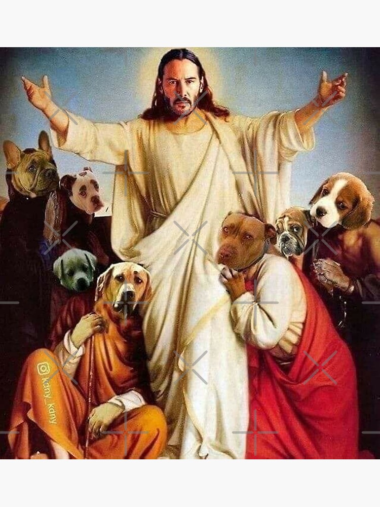 " Keanu reeves jesus" Poster for Sale by tar1 | Redbubble