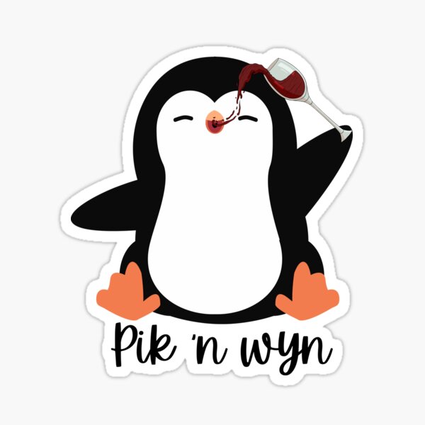 "Pik 'n wyn - Afrikaans, South African" Sticker for Sale by Huesoffun ...
