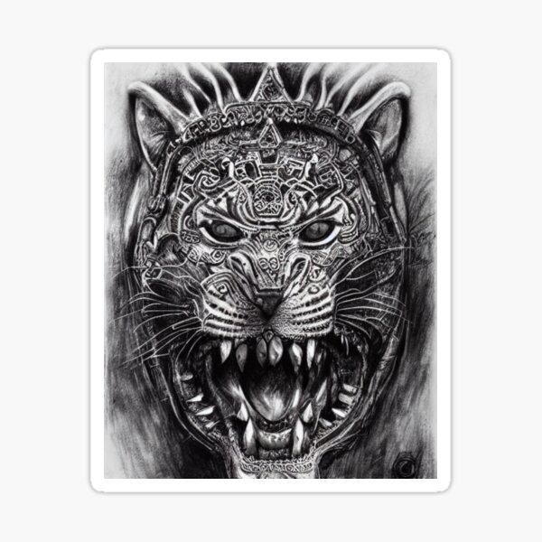 "mayan jaguar art" Sticker for Sale by optimusprime39 | Redbubble