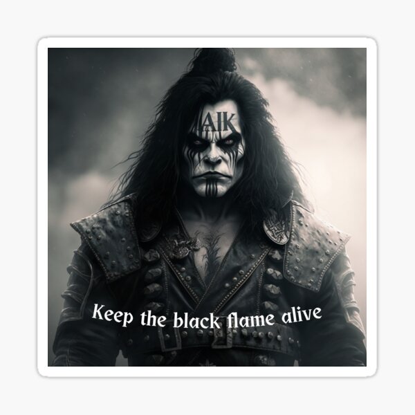 "Black Flame" Sticker for Sale by flowinglobe | Redbubble