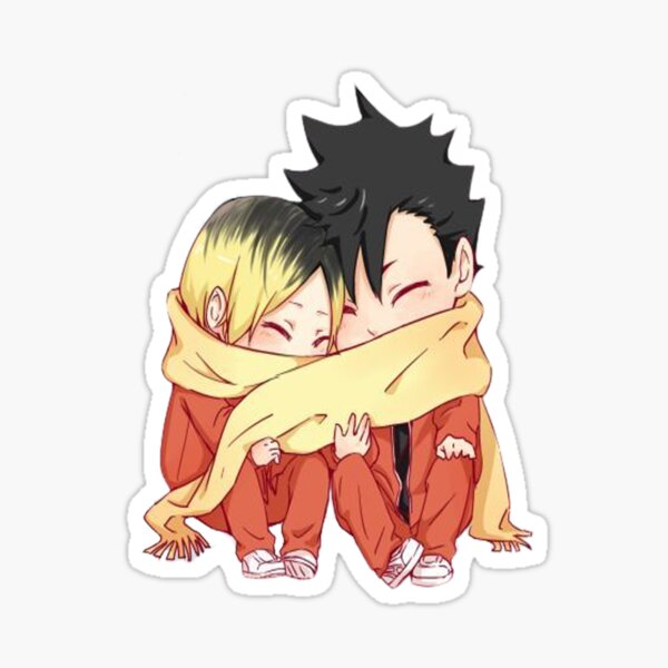 "Chibi anime Haikyuu, tetsurō kuroo & kenma kozume" Sticker for Sale by ...