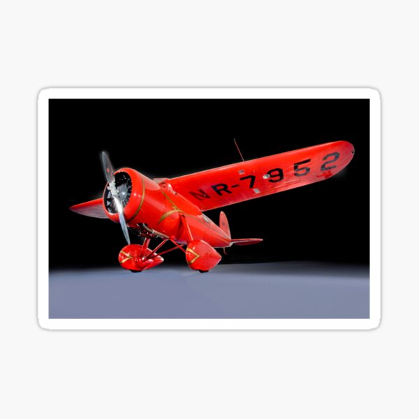 "Amelia Earhart's Airplane" Sticker for Sale by moenqueaqmmari | Redbubble