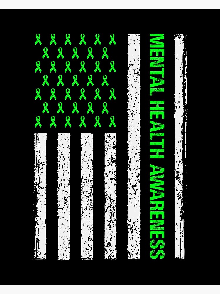 "Mental Health Awareness Flag, Be Positive,Mental Health, Self Love ...