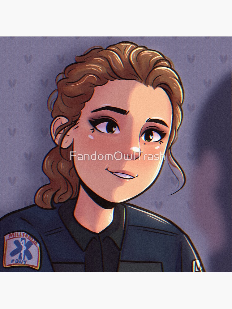 "Kate Beckett s4 Fanart" Sticker for Sale by FandomOwlTrash | Redbubble