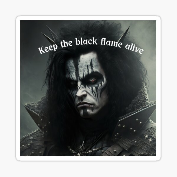 "Black Flame" Sticker for Sale by flowinglobe | Redbubble