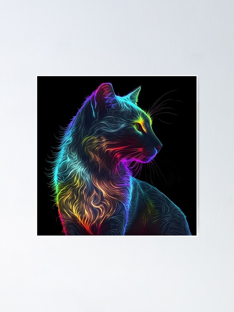 "Majestic magic cat," Poster for Sale by ai1art | Redbubble