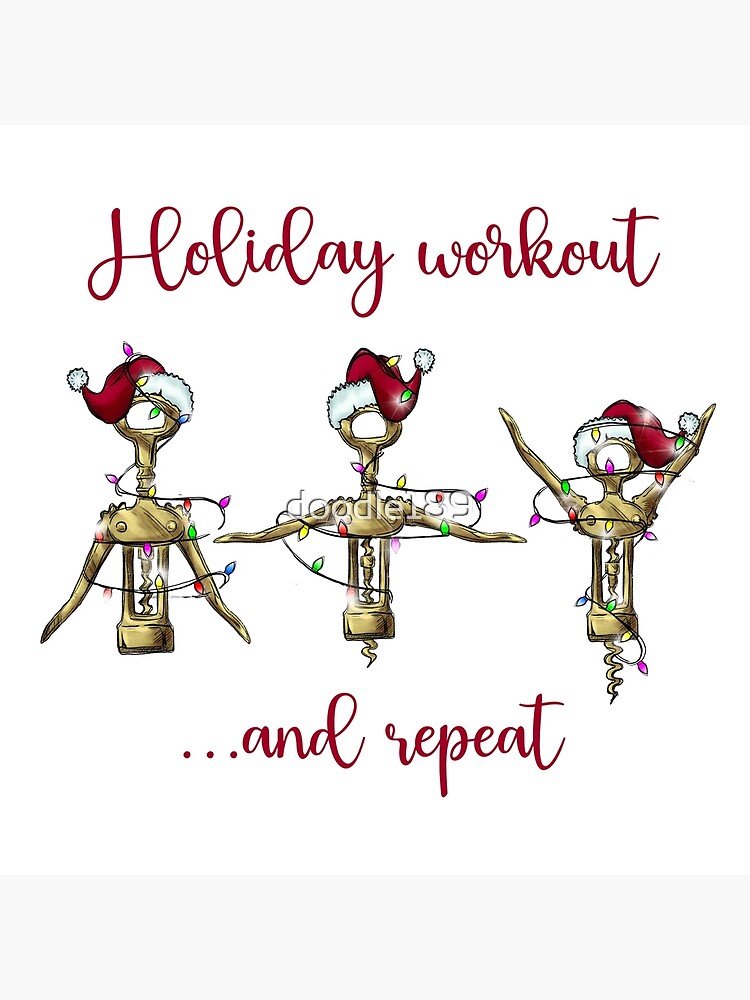 "Holiday Workout - Funny Christmas Designs" Poster for Sale by ...
