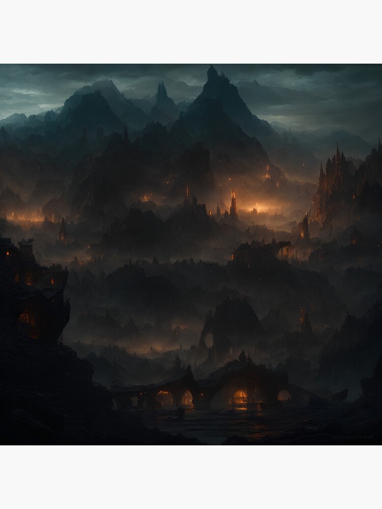 "Hades Underworld " Poster for Sale by MythicAI | Redbubble
