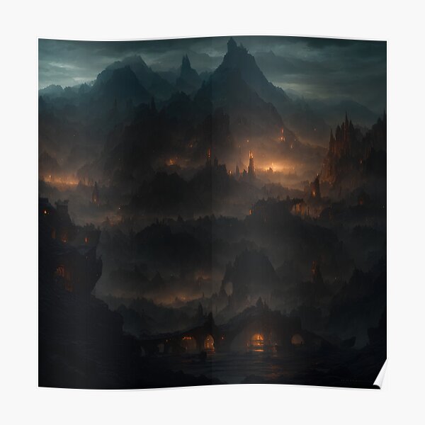 "Hades Underworld " Poster for Sale by MythicAI | Redbubble