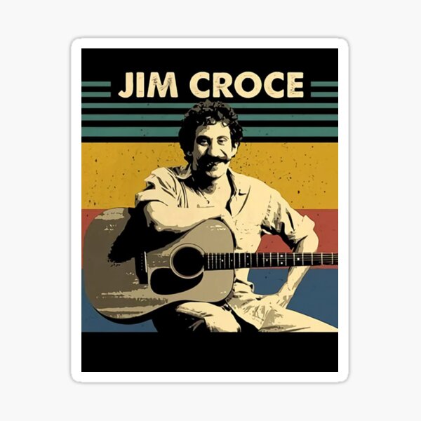 "Jim Croce" Sticker for Sale by Graciasummer | Redbubble