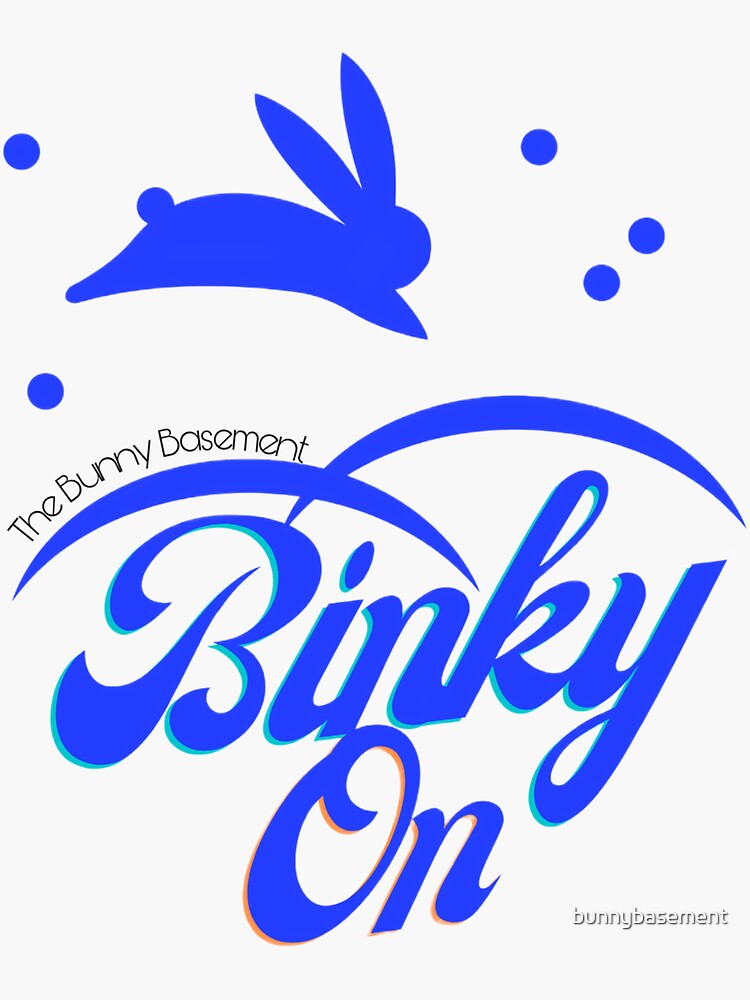"Binky On" Sticker for Sale by bunnybasement | Redbubble