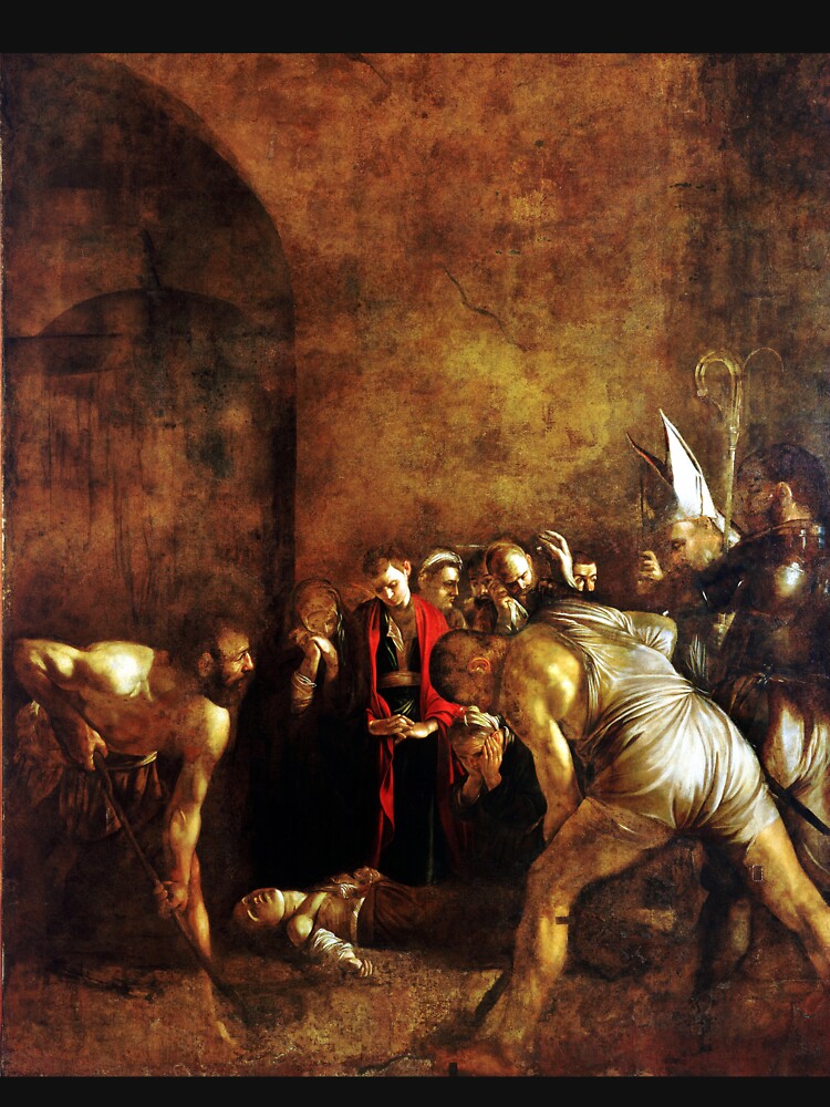 "High Resolution Caravaggio Burial Of Saint Lucy 1608" T-shirt for Sale ...