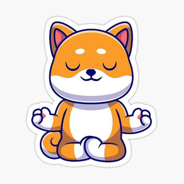 "Meditating Cat" Sticker for Sale by Right-Fit27 | Redbubble