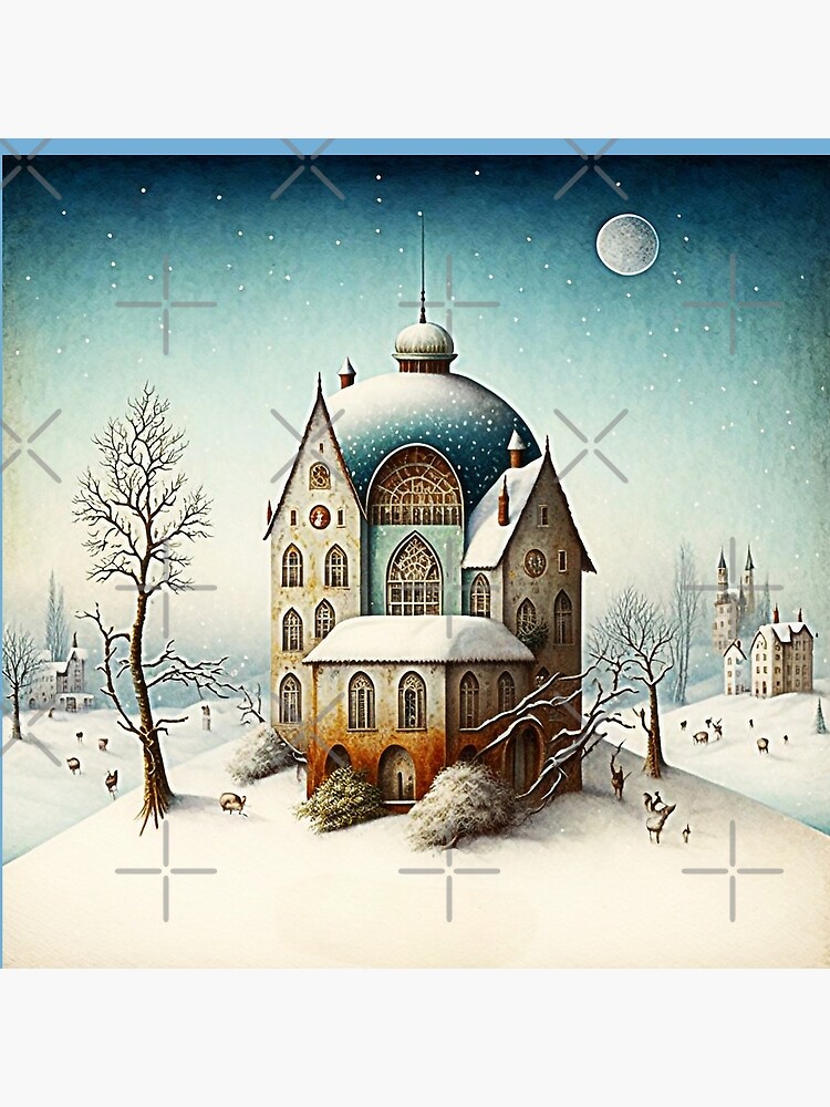 "SURREAL WINTER COLLAGE Mid journey Ai Art" Photographic Print for Sale ...