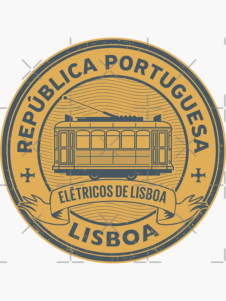 "Lisbon tram" Sticker for Sale by studio838 | Redbubble