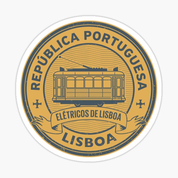 "Lisbon tram" Sticker for Sale by studio838 | Redbubble