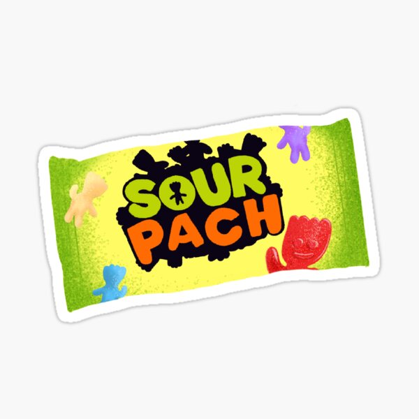 "Sour Pach" Sticker for Sale by PeachyPlaza | Redbubble