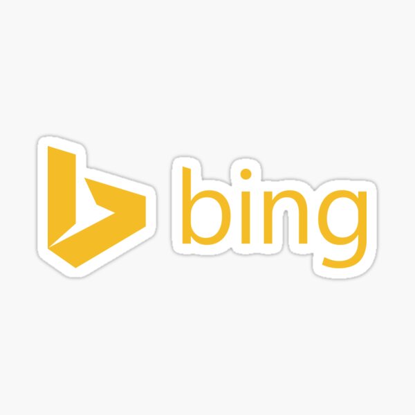 "Bing Logo" Sticker for Sale by falcatrecon | Redbubble