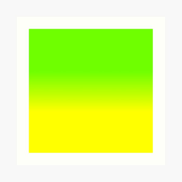 Green Fade To Yellow Art Prints | Redbubble
