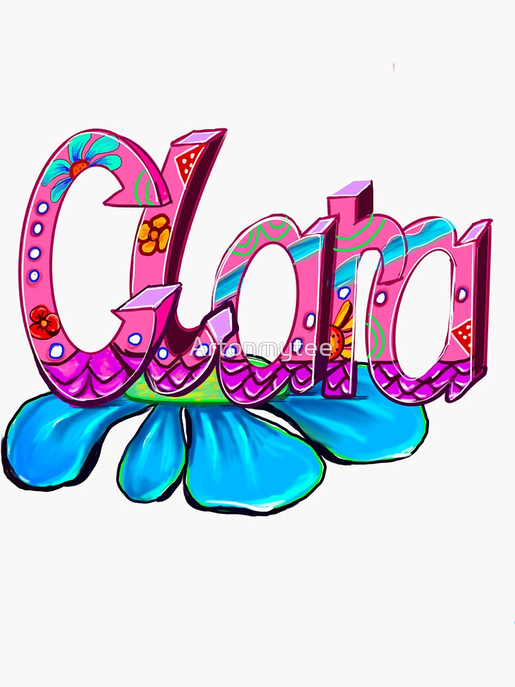 "Top 10 best personalised personalized name gifts - Clara" Sticker for ...