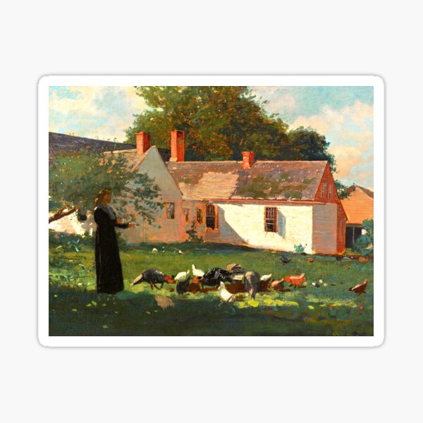 "Farmyard Scene" Sticker for Sale by rimmatv | Redbubble