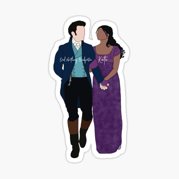 "Bridgerton - Kate Sharma and Antony Bridgerton " Sticker for Sale by ...