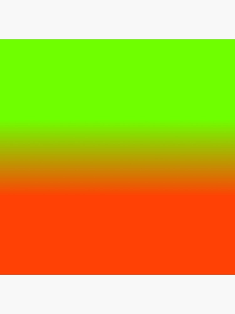 "Neon Green and Neon Orange Ombré Shade Color Fade" Poster for Sale by ...