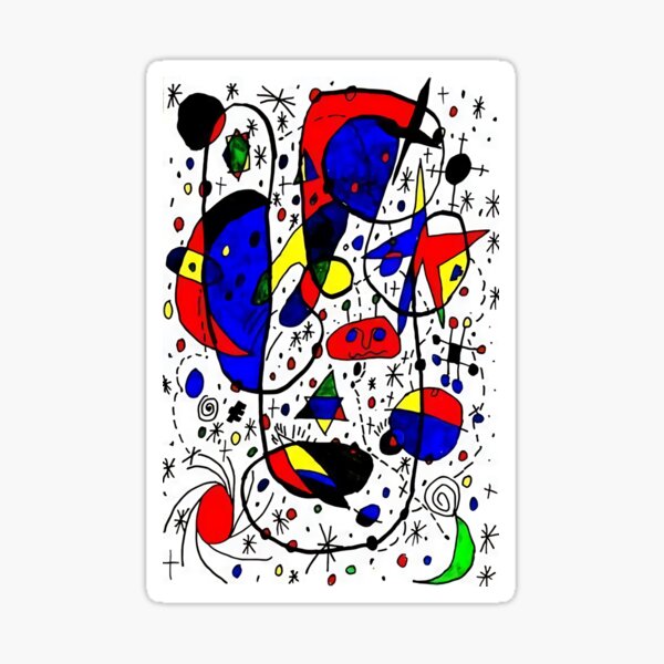 "white miro" Sticker for Sale by leosimonis32 | Redbubble