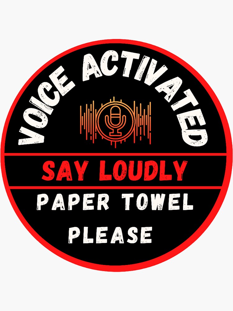 "Voice Activated" Sticker for Sale by Dijtikshop | Redbubble