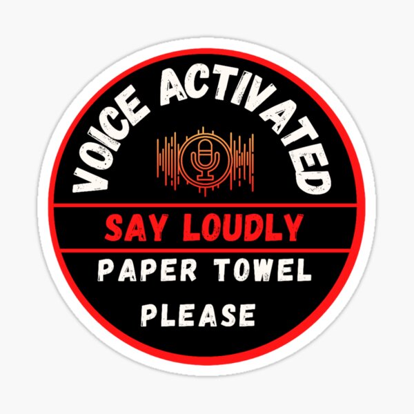 "Voice Activated" Sticker for Sale by Dijtikshop | Redbubble