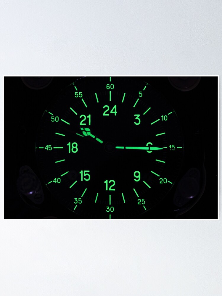 "green clock face" Poster by BigRedDot | Redbubble
