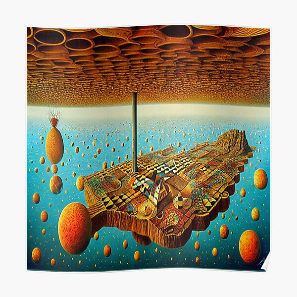 "floating futuristic vessel" Poster for Sale by Jerryme474 | Redbubble
