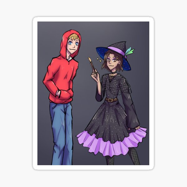 "Jason and Rachel Halloween Costumes(Beyonders)" Sticker for Sale by ...