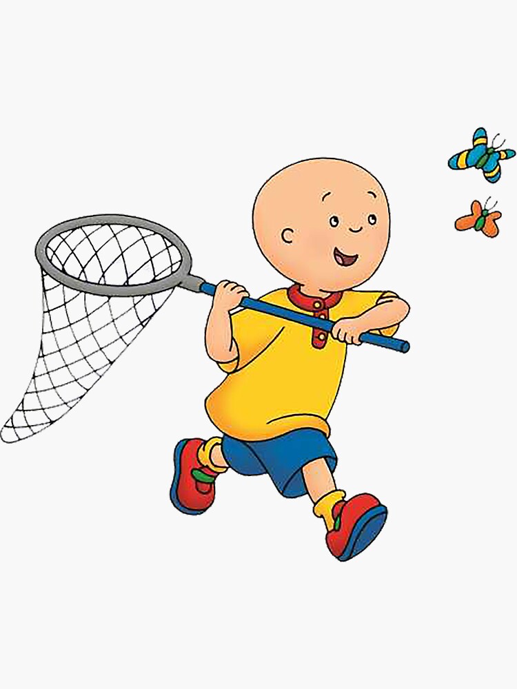 "caillou, caillou and dog" Sticker for Sale by Par-kids | Redbubble