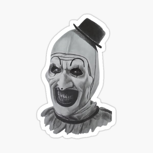 "Terrifier clown horror movie Halloween scary" Sticker for Sale by ...