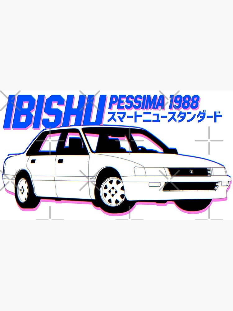 "Ibishu Pessima 1988 (Pink & Blue Variant)" Poster for Sale by ...