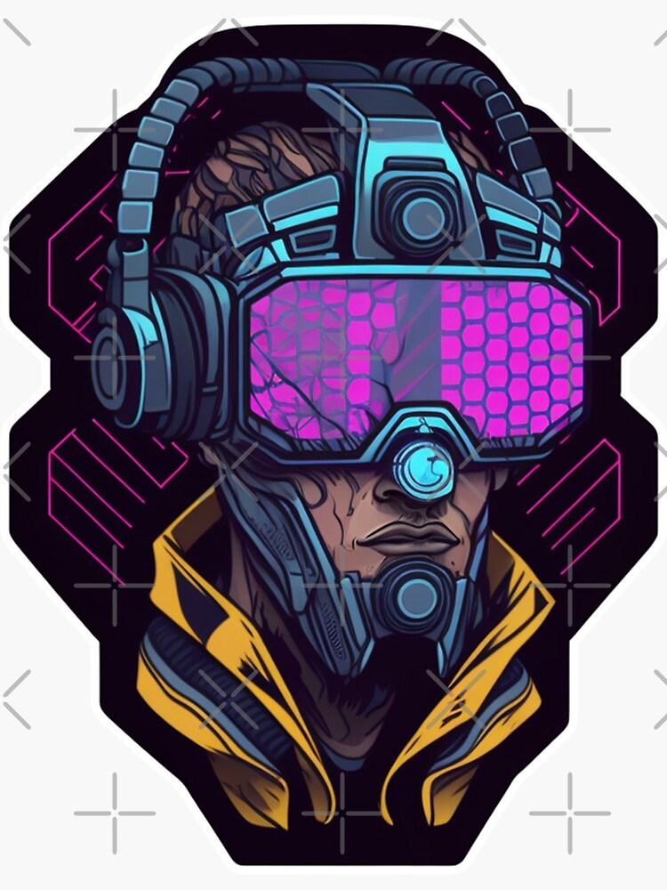 "SwordSpeed Cyberpunk Futuristic Stickers" Sticker for Sale by ...