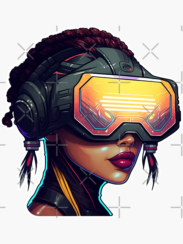 "SwordSpeed Cyberpunk Futuristic Stickers" Sticker for Sale by ...