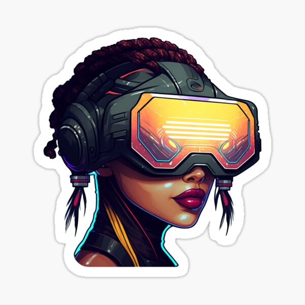 "SwordSpeed Cyberpunk Futuristic Stickers" Sticker for Sale by ...