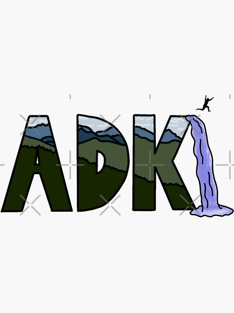 "Adirondack Mountains" Sticker for Sale by marnilauren | Redbubble