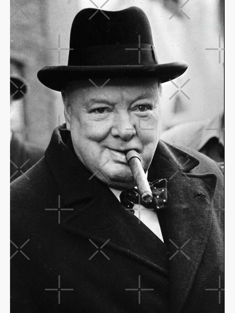 "Winston Churchill Cigar" Sticker for Sale by annebocarroll | Redbubble