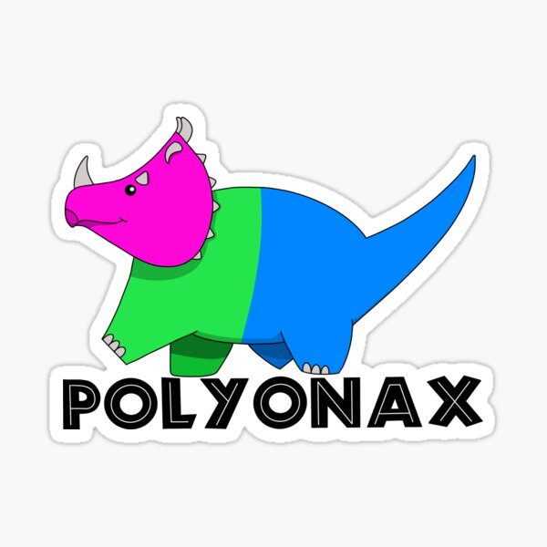 "Poly Polyonax" Sticker for Sale by EleArt | Redbubble