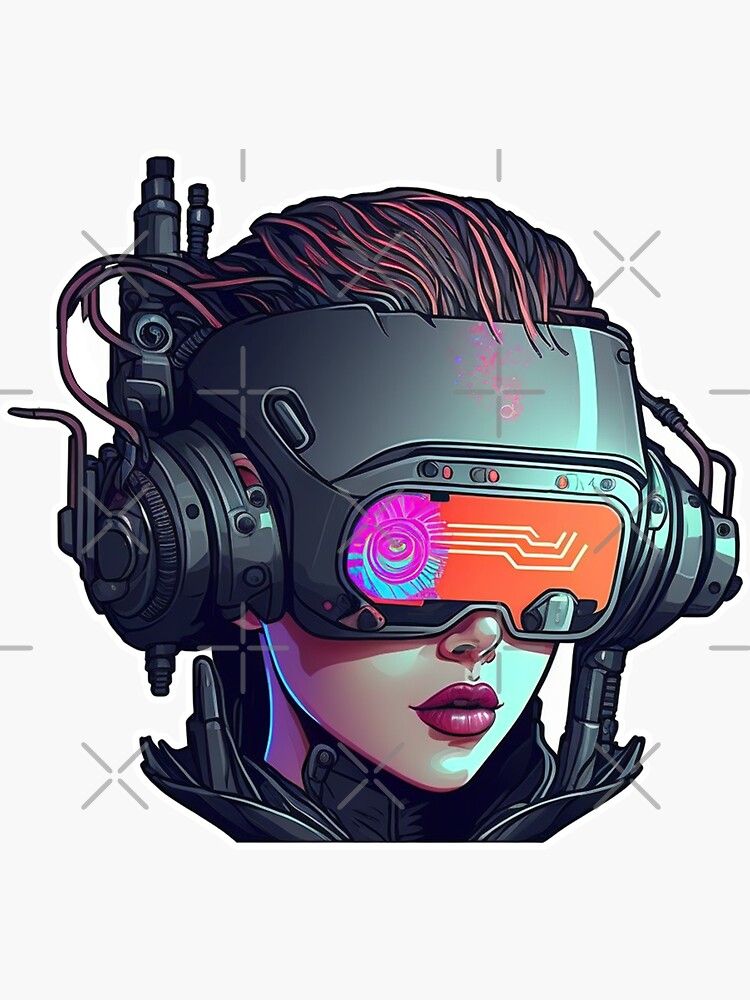 "SwordSpeed Cyberpunk Futuristic Stickers" Sticker for Sale by ...