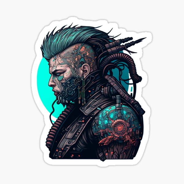 "SwordSpeed Cyberpunk Futuristic Stickers" Sticker for Sale by ...