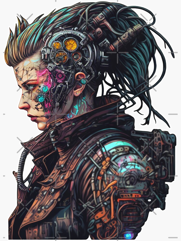 "SwordSpeed Cyberpunk Futuristic Stickers" Sticker for Sale by ...