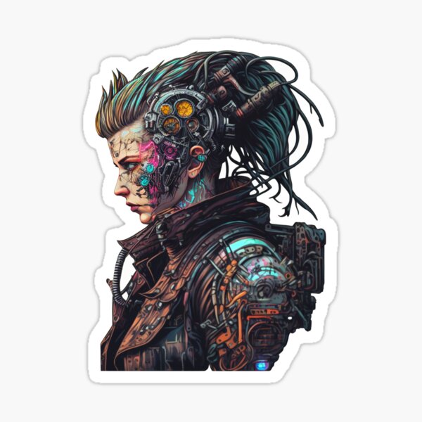 "SwordSpeed Cyberpunk Futuristic Stickers" Sticker for Sale by ...