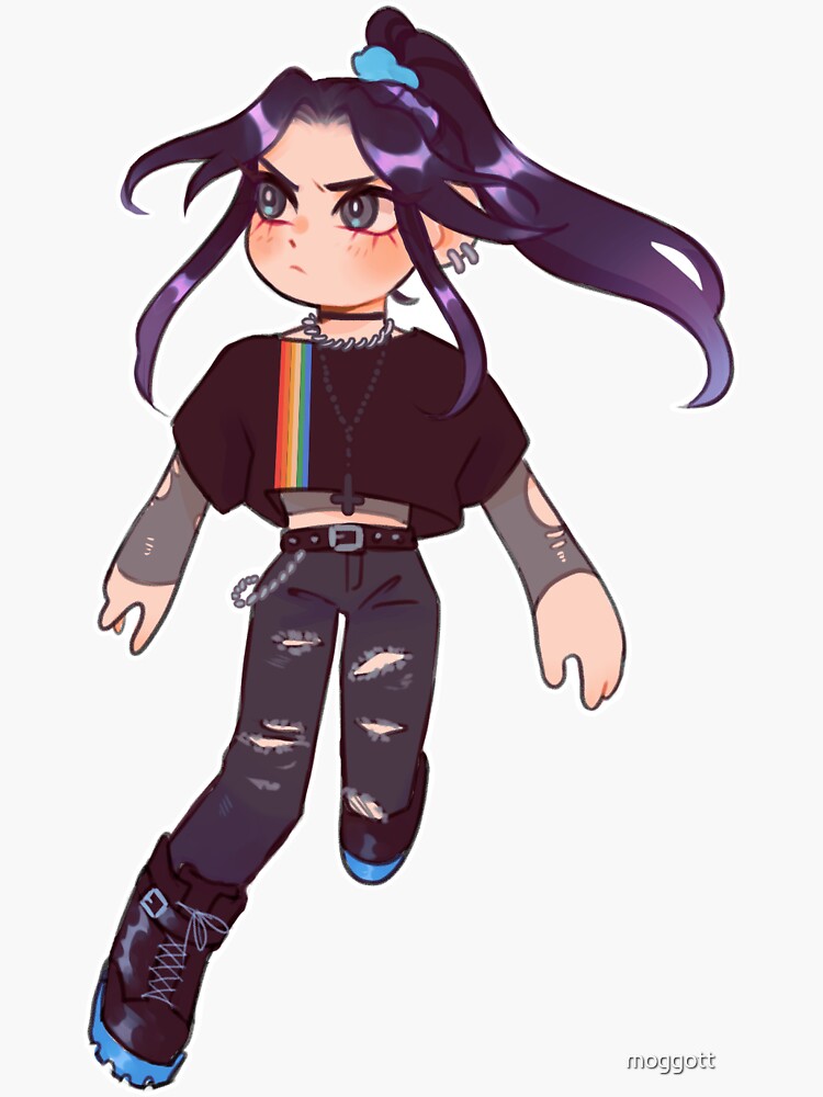 "80s Style Mu Qing" Sticker for Sale by moggott | Redbubble