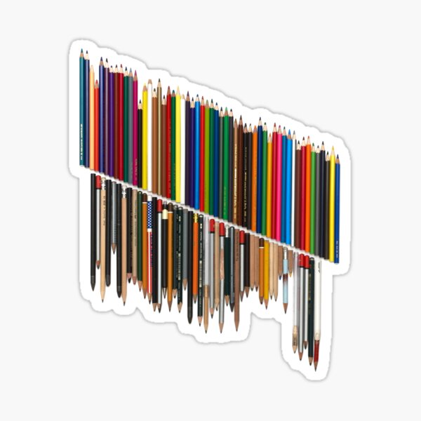 "colored pencils" Sticker for Sale by cumindesign | Redbubble
